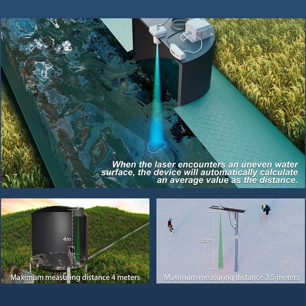 Ecowitt LDS01 Laser Distance Sensor, Laser Rangefinder for Water Tank