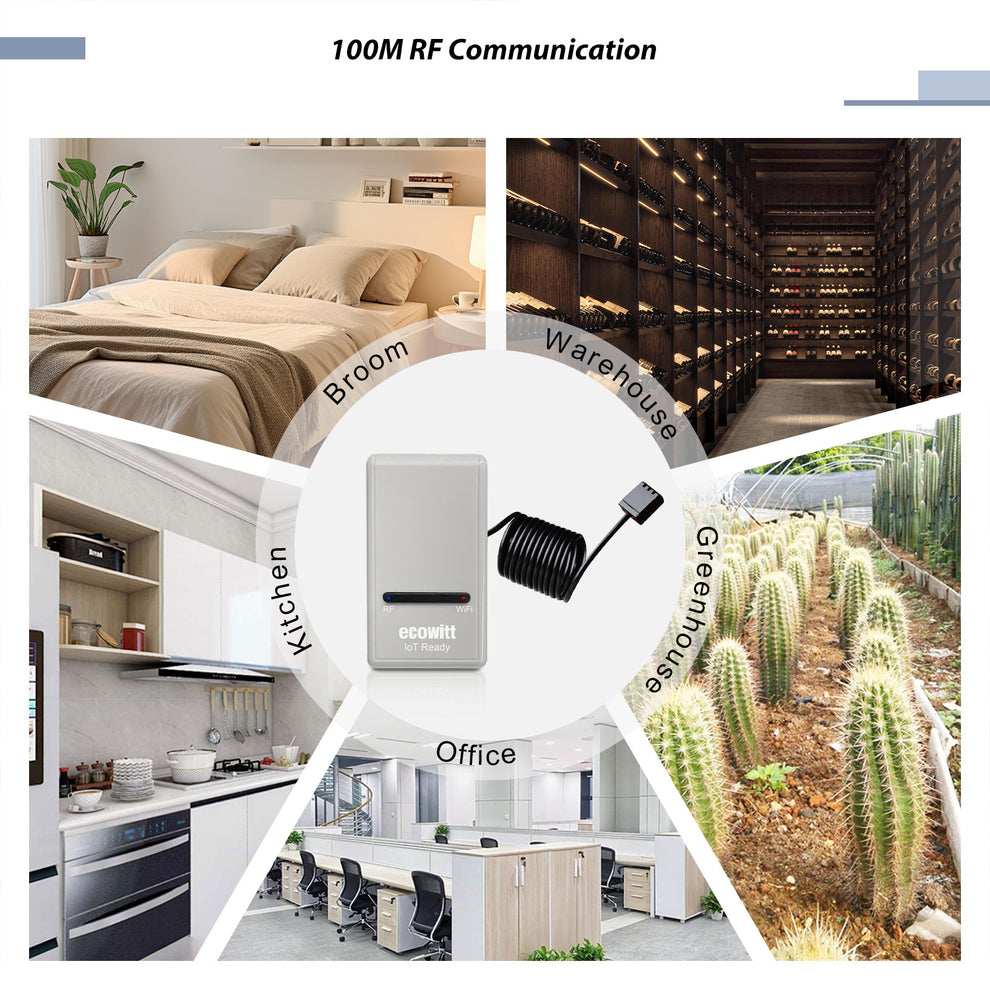 GW1200 IOT Wi-Fi Gateway with Built-in Temperature/Humidity/Barometric