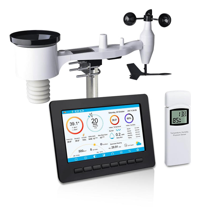 HP2551 Wi-Fi Weather Station Large TFT Screen with Solar Powered 7-in-